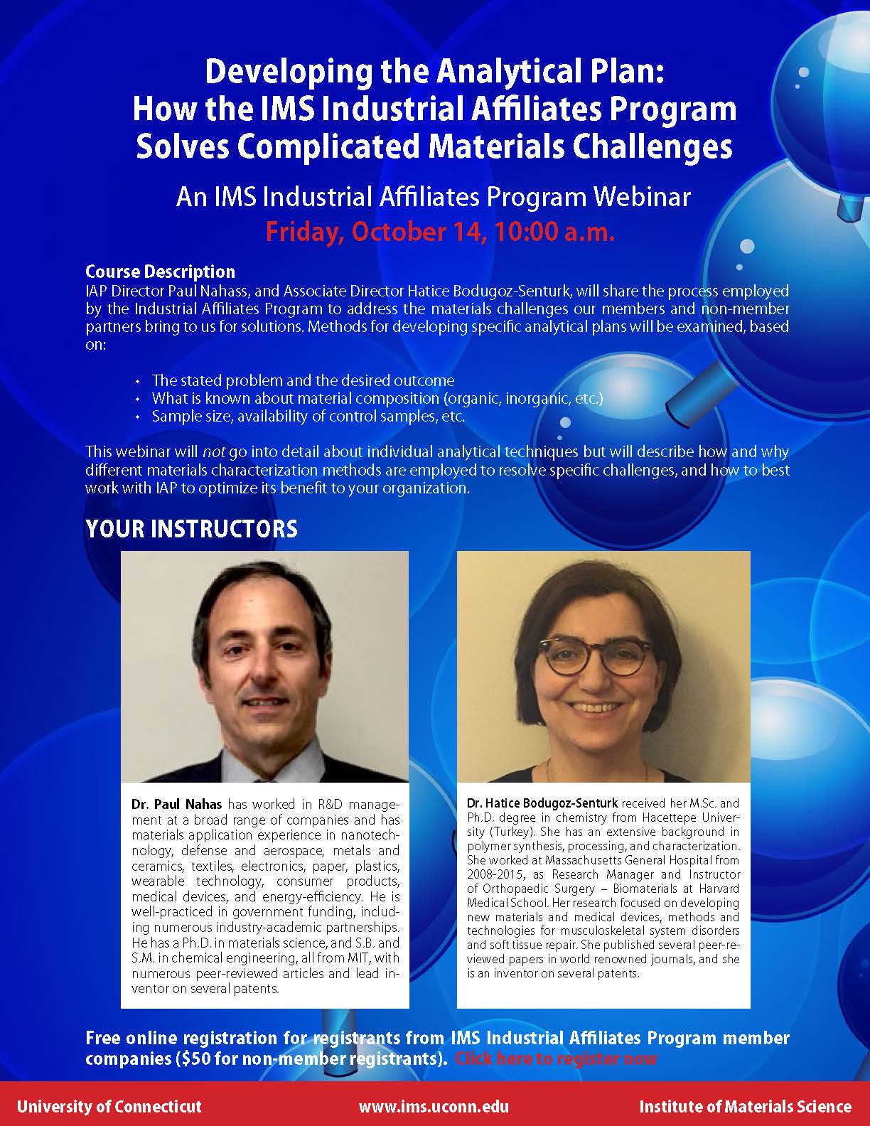 IAP Webinar - Developing the Analytical Plan | Institute of Materials ...