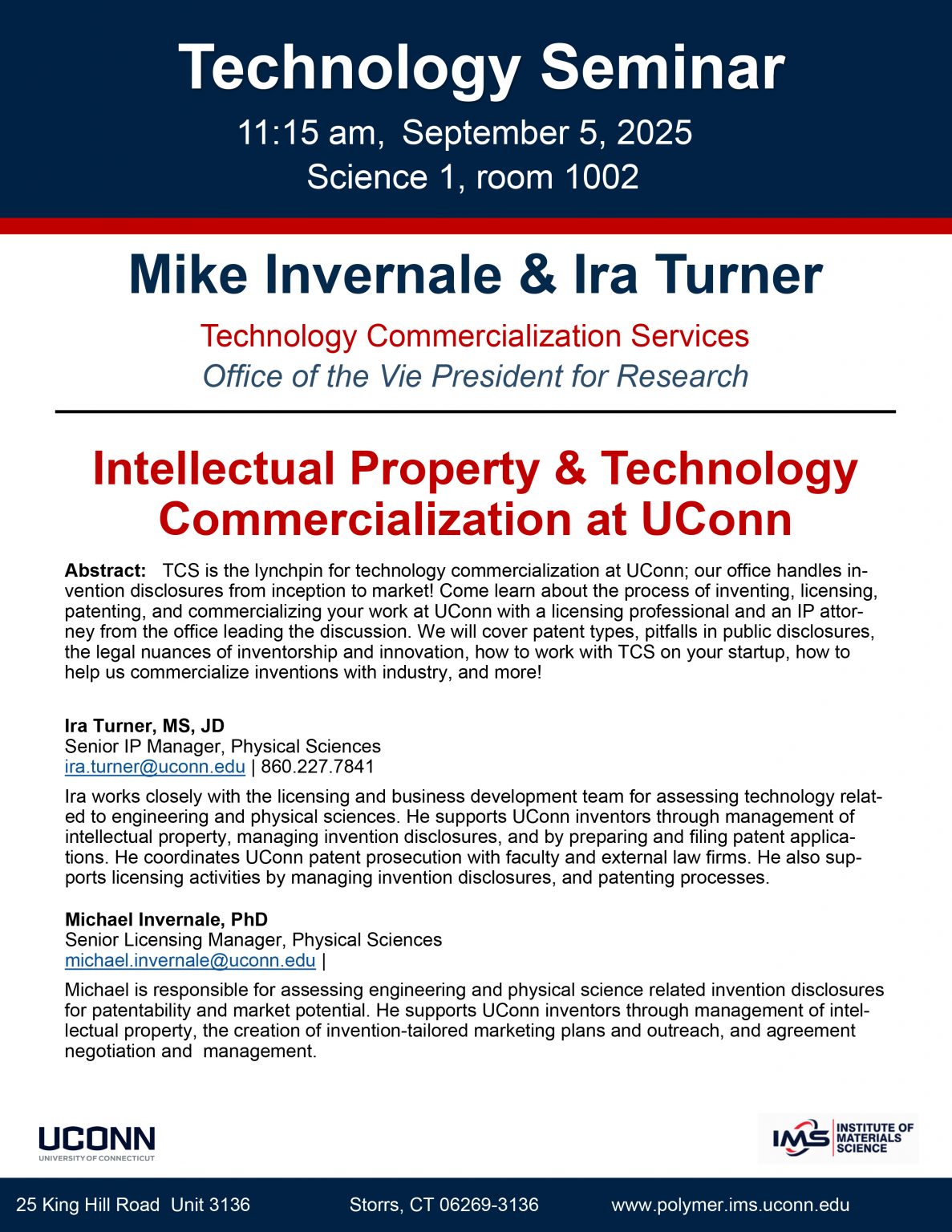 Institute of Materials Science | University of Connecticut